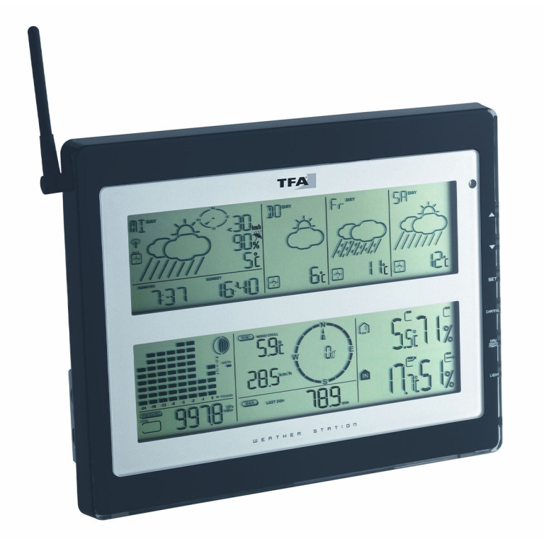 Wireless Weather Station with Wind Meter and Rain Gauge METEOTIME DUO ...
