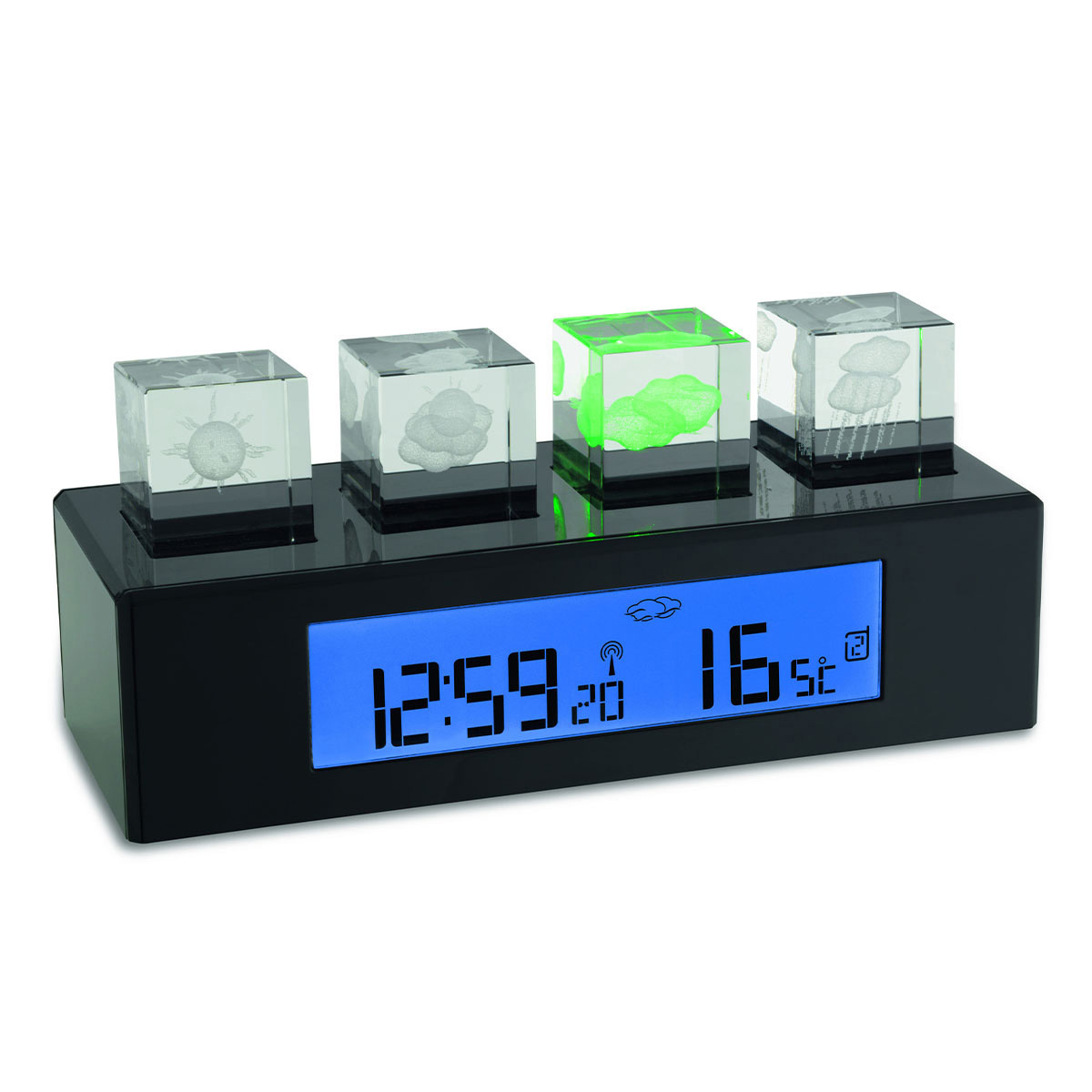 Wireless weather station with 3D display CRYSTAL CUBE | TFA Dostmann