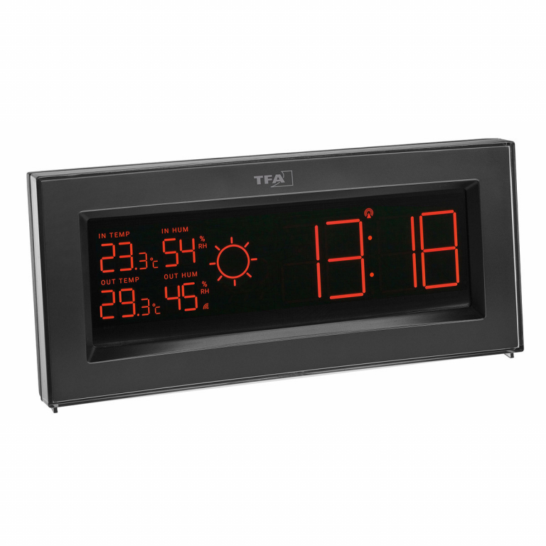 Wireless weather station with 'color sharp' colour change display ...