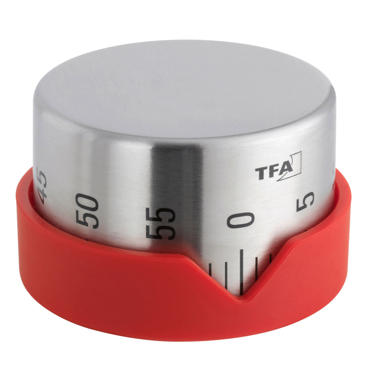 Analogue kitchen timer made of stainless steel DOT | TFA Dostmann
