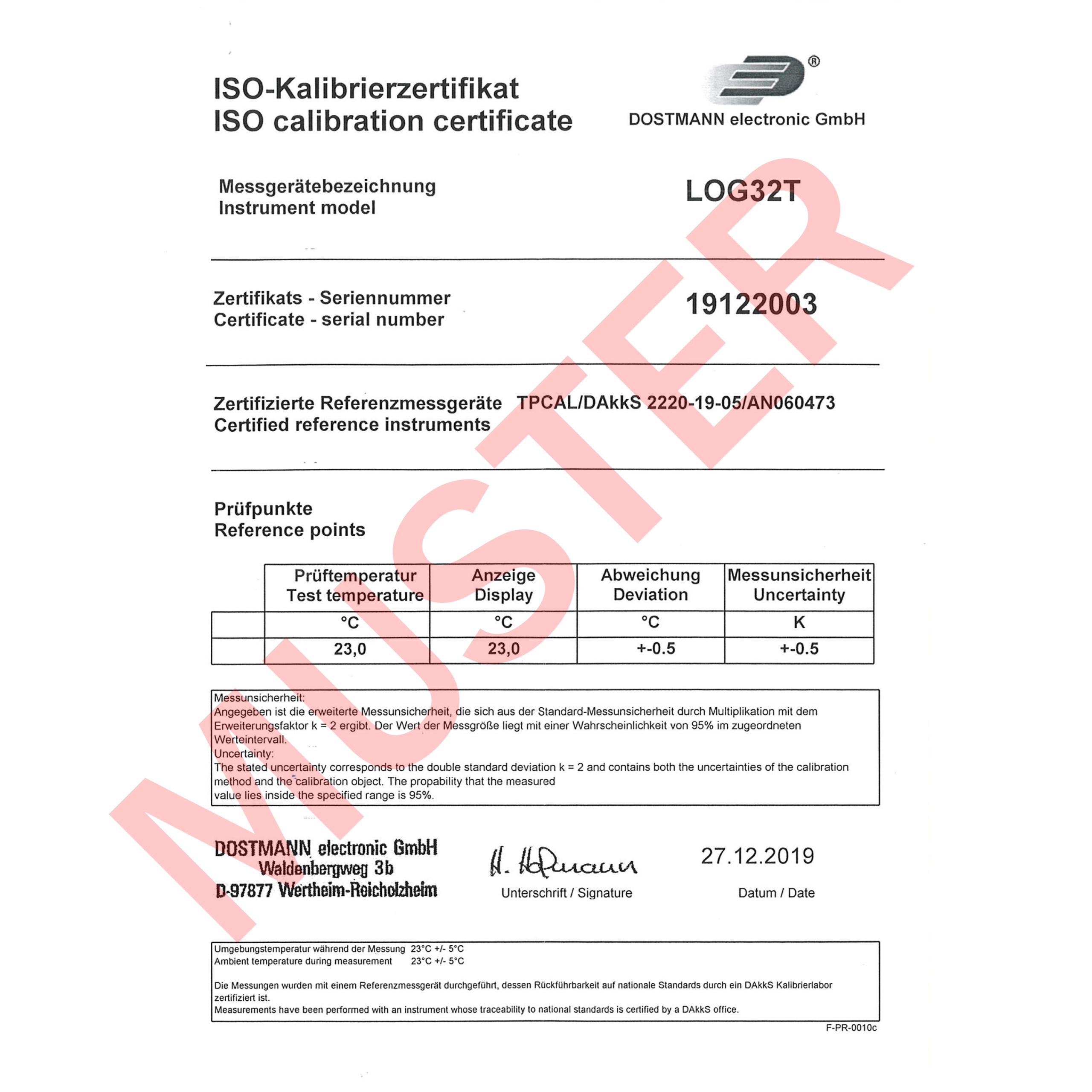 Datenlogger für Temperatur LOG32 T | TFA Dostmann