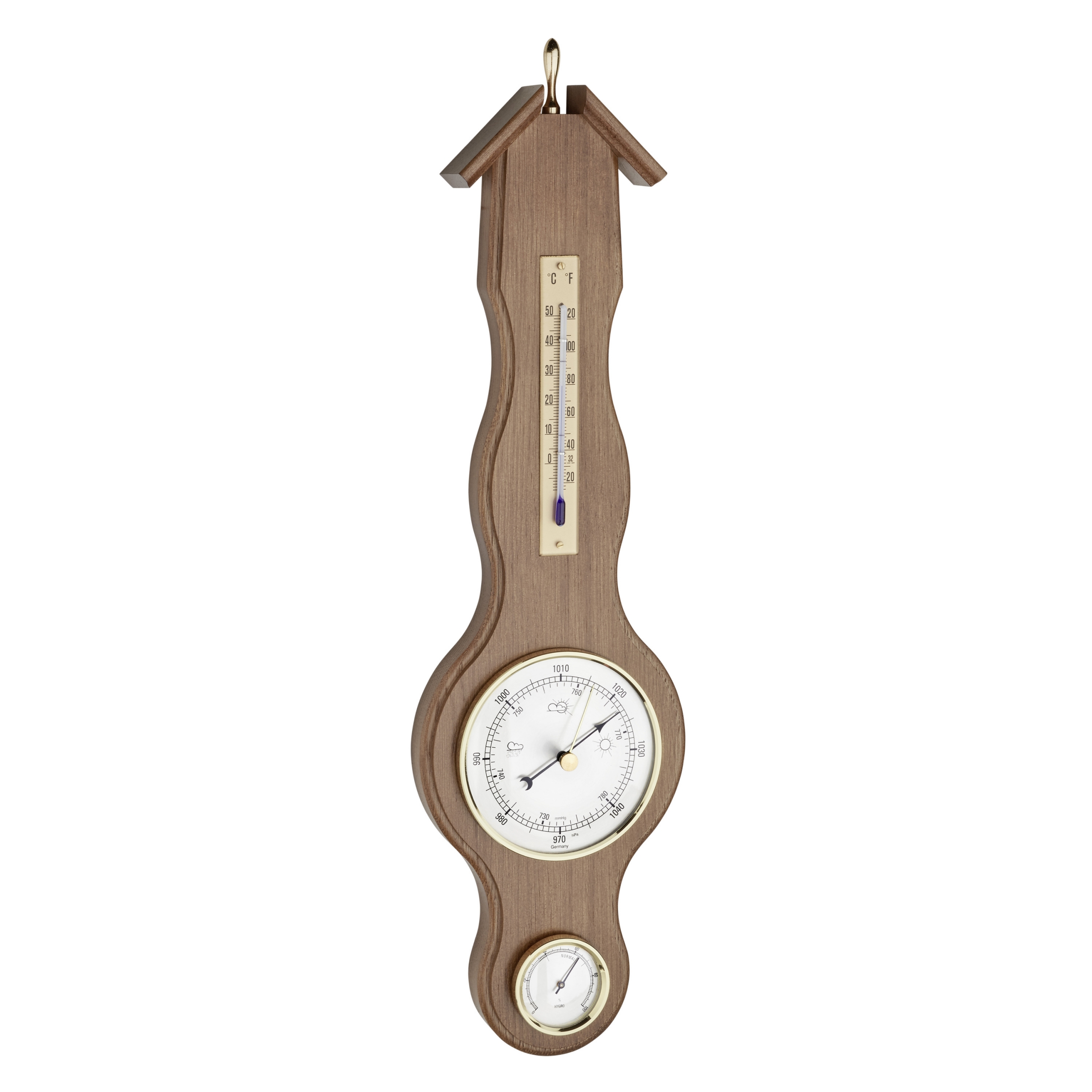 Analogue weather station made of solid wood | TFA Dostmann