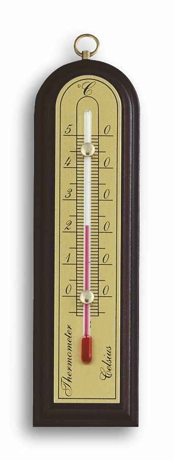 Analogue Indoor Thermometer made of Mahogany | TFA Dostmann