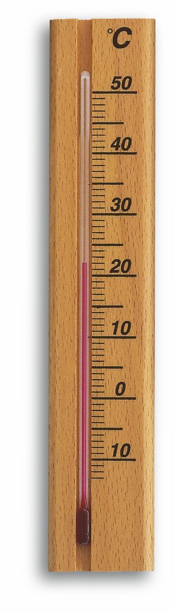 Analogue indoor thermometer made of beech | TFA Dostmann