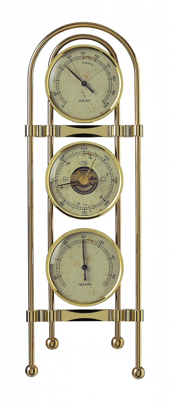 Analogue weather station made of brass | TFA Dostmann