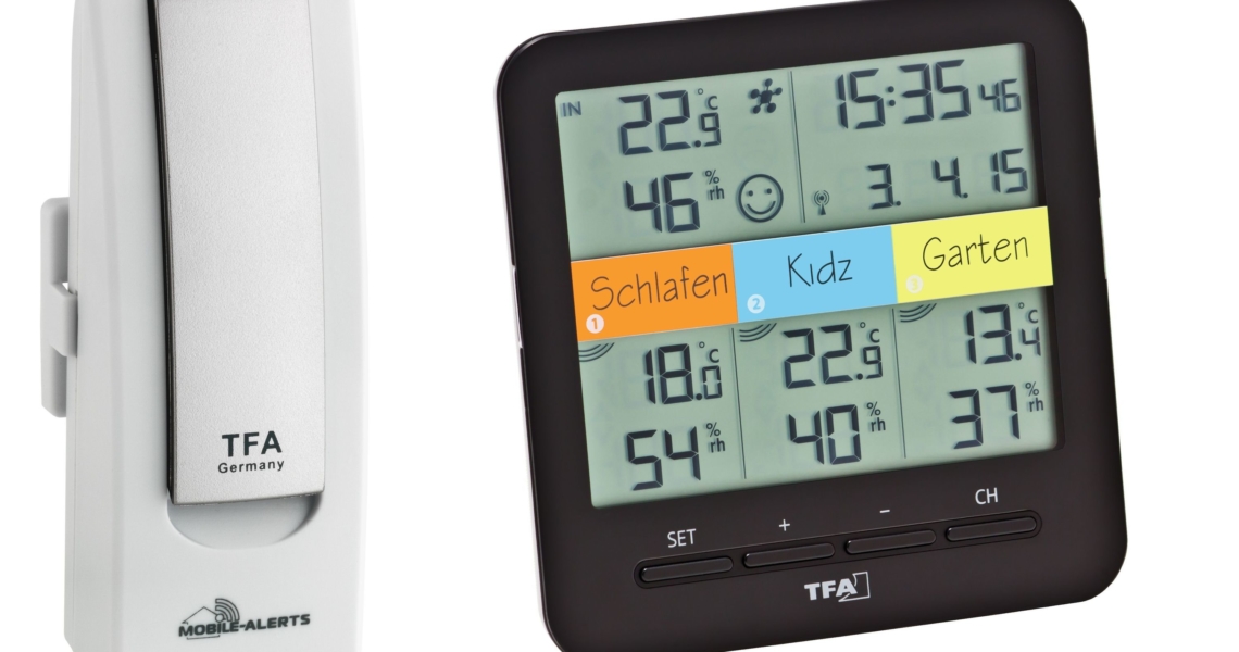 Starter-Set mit KLIMA@HOME Funk-Thermo-Hygrometer WEATHERHUB | TFA Dostmann
